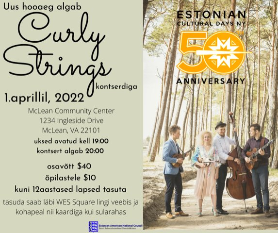 Curly Strings & Friends in concert! - EANC - ERKU