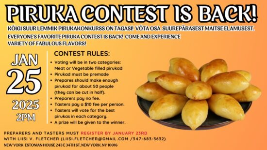 The PIRUKA contest is back @ NY Estonian House - EstoSite